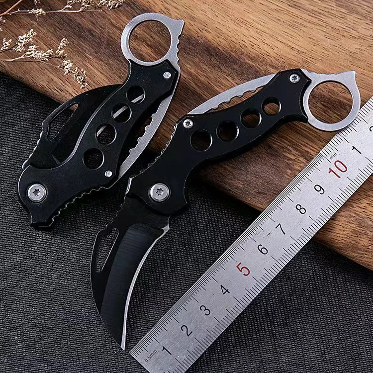 Outdoor opvouwbaar klauwmes Beste Karambit-mes Defensiemes Scherpe Wolf ...