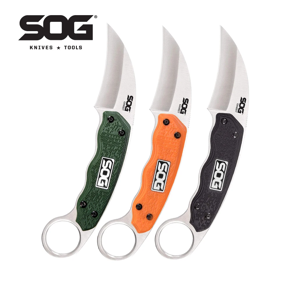 SOG GAMBIT Fixed Blade Mini Survival Mes Pocket Karambit Tactische ...
